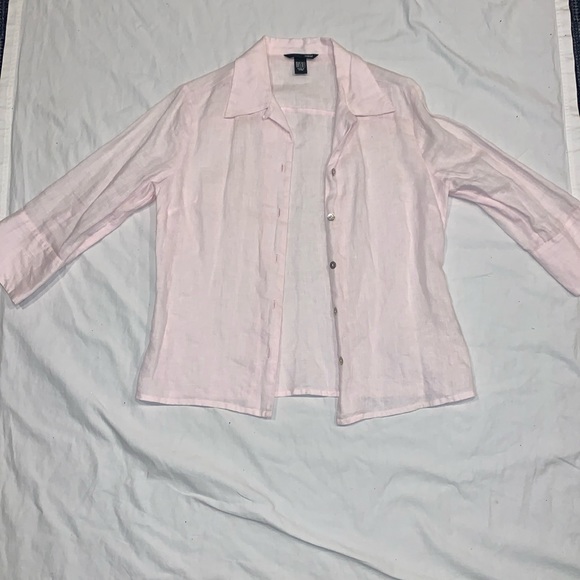 H&M | Tops | Hm Light Pink Button Up | Poshmark